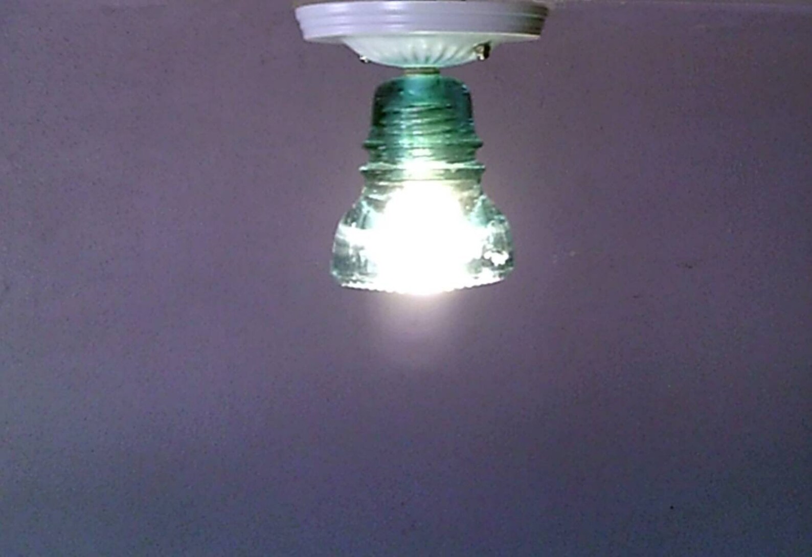 Glass Insulator Ceiling Light. LED Light Included 6W - Etsy