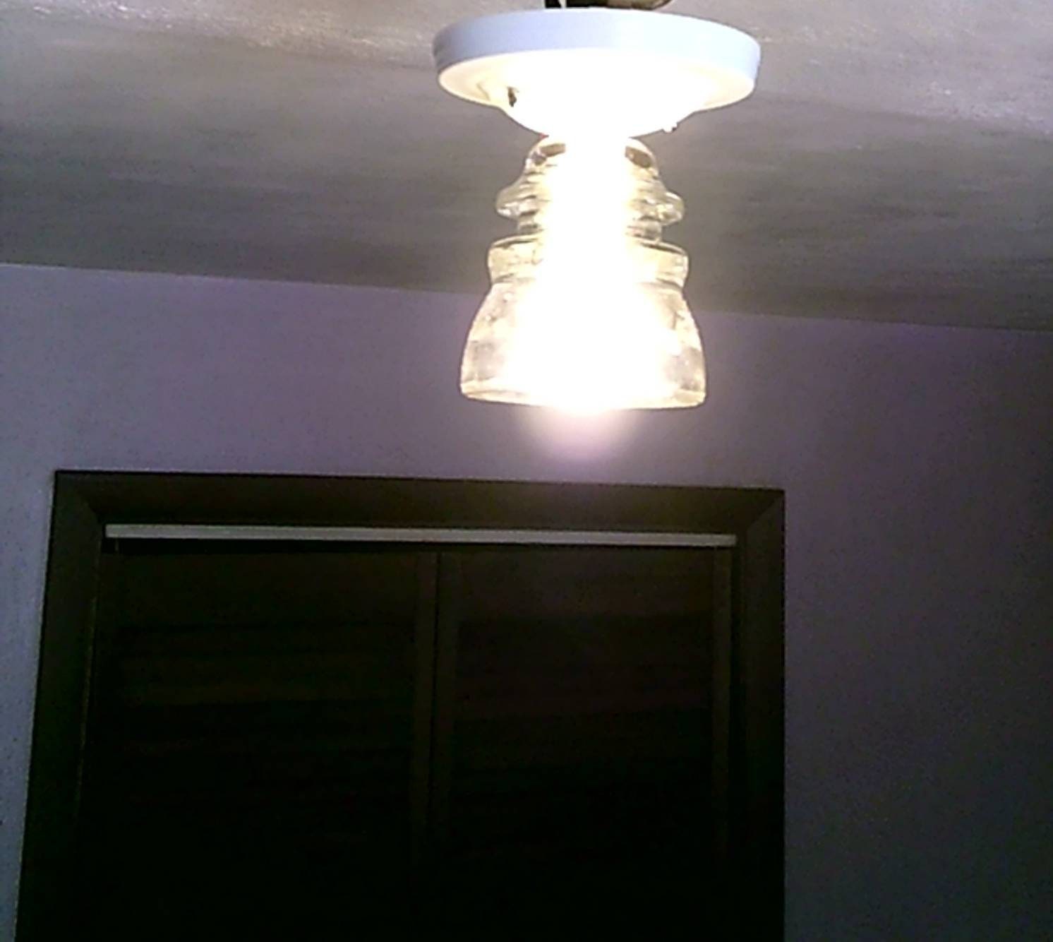 Glass Insulator Ceiling Light. LED Light Included 6W - Etsy
