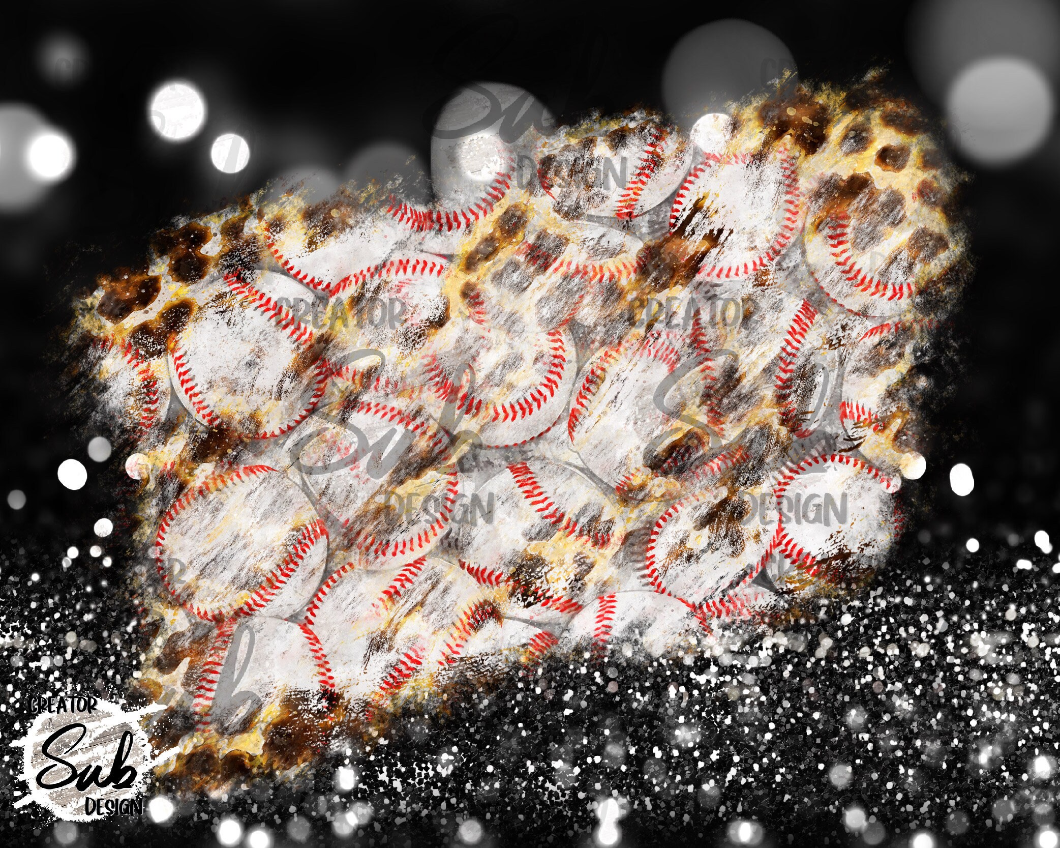 Baseball Cheetah PNG Shirt Print Template Distressed Leopard - Etsy