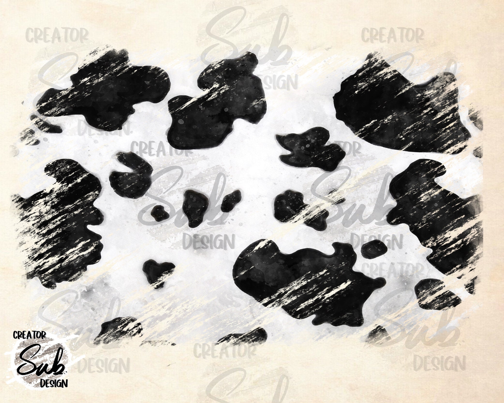 Watercolor Cow PNG Print Dirty Background Shirt Png - Etsy