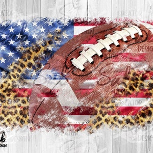 Football Leopard Png Background, Patriotics Football Mom PNG, Dirty ...