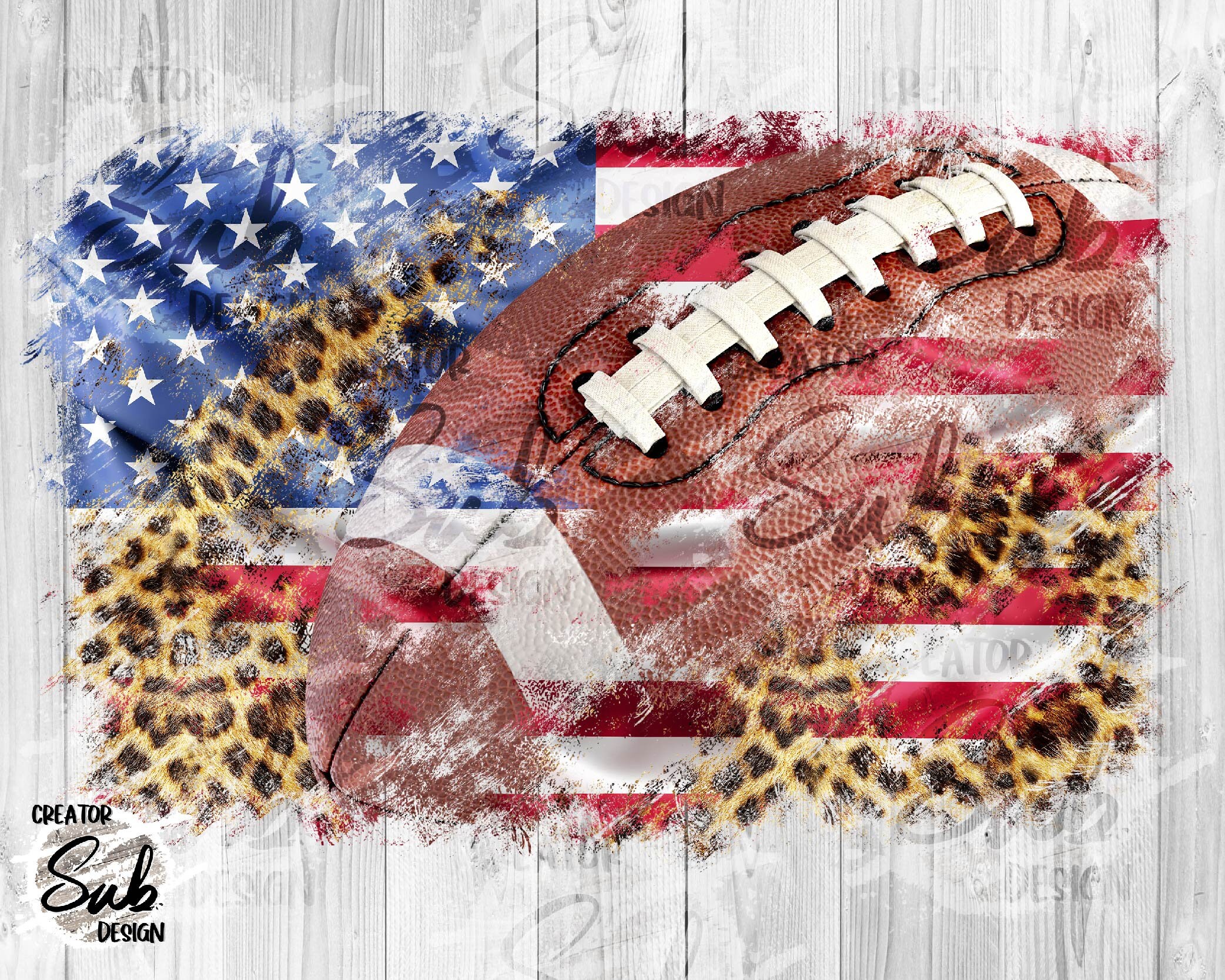 Football Leopard Png Background Patriotics Football Mom PNG - Etsy