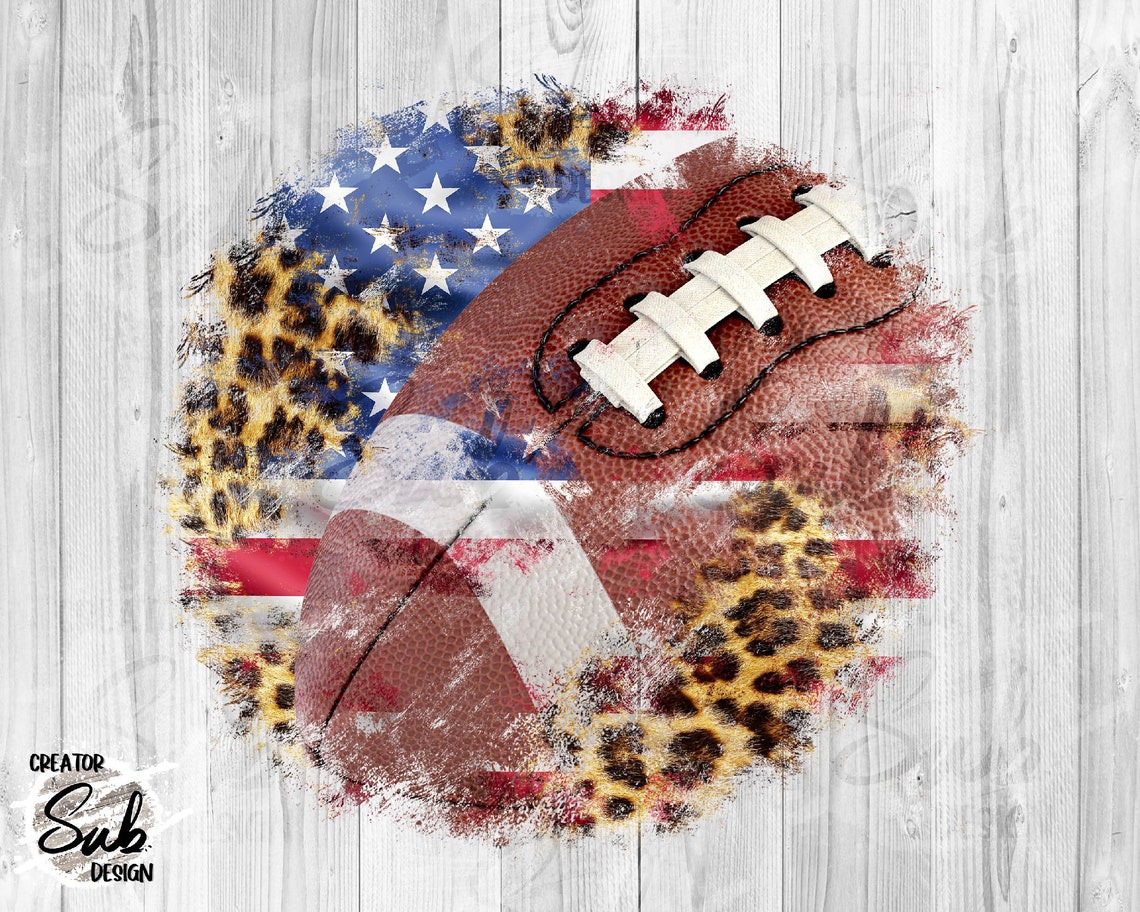 Football Leopard Png Background Patriotics Football Mom PNG - Etsy