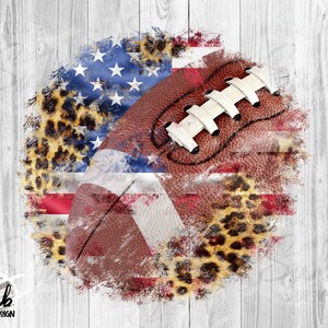 Football Leopard Png Background, Patriotics Football Mom PNG, Dirty ...