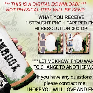 Baseball Pitcher PNG Tumbler, Sport Photo Frame Print Wrap, Gift for ...