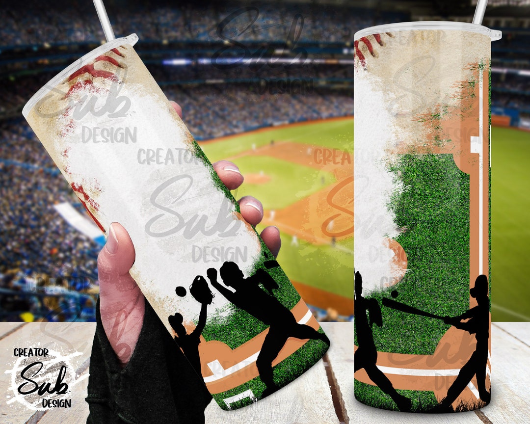 Baseball Player Boy Tumbler Wrap, Blank Background Design for Text ...