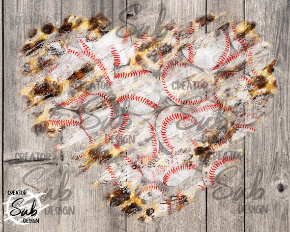 Baseball Cheetah PNG Shirt Print Template Distressed Leopard | Etsy
