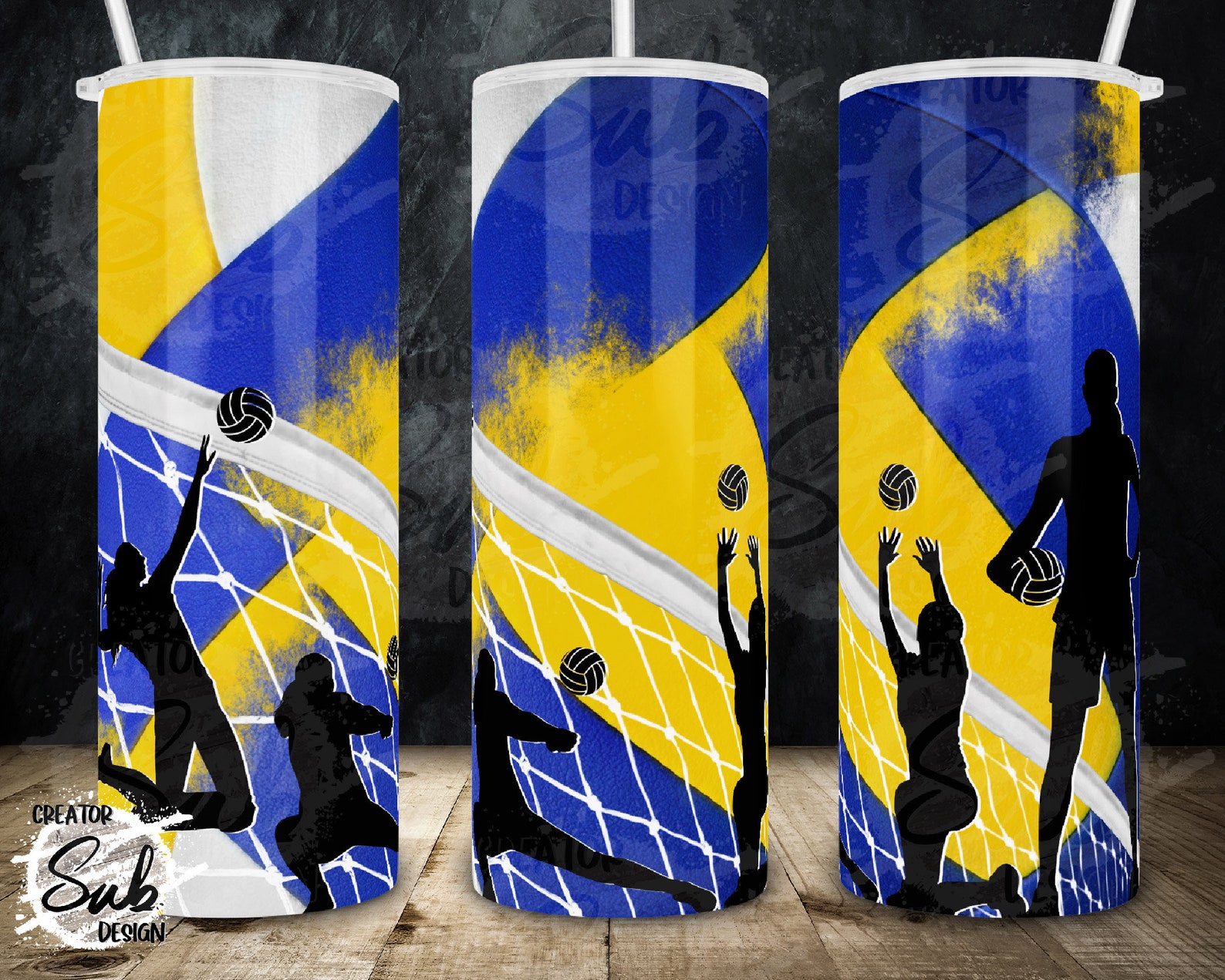 Volleyball Player Tumbler Wrap 20 Oz Skinny Tumbler - Etsy