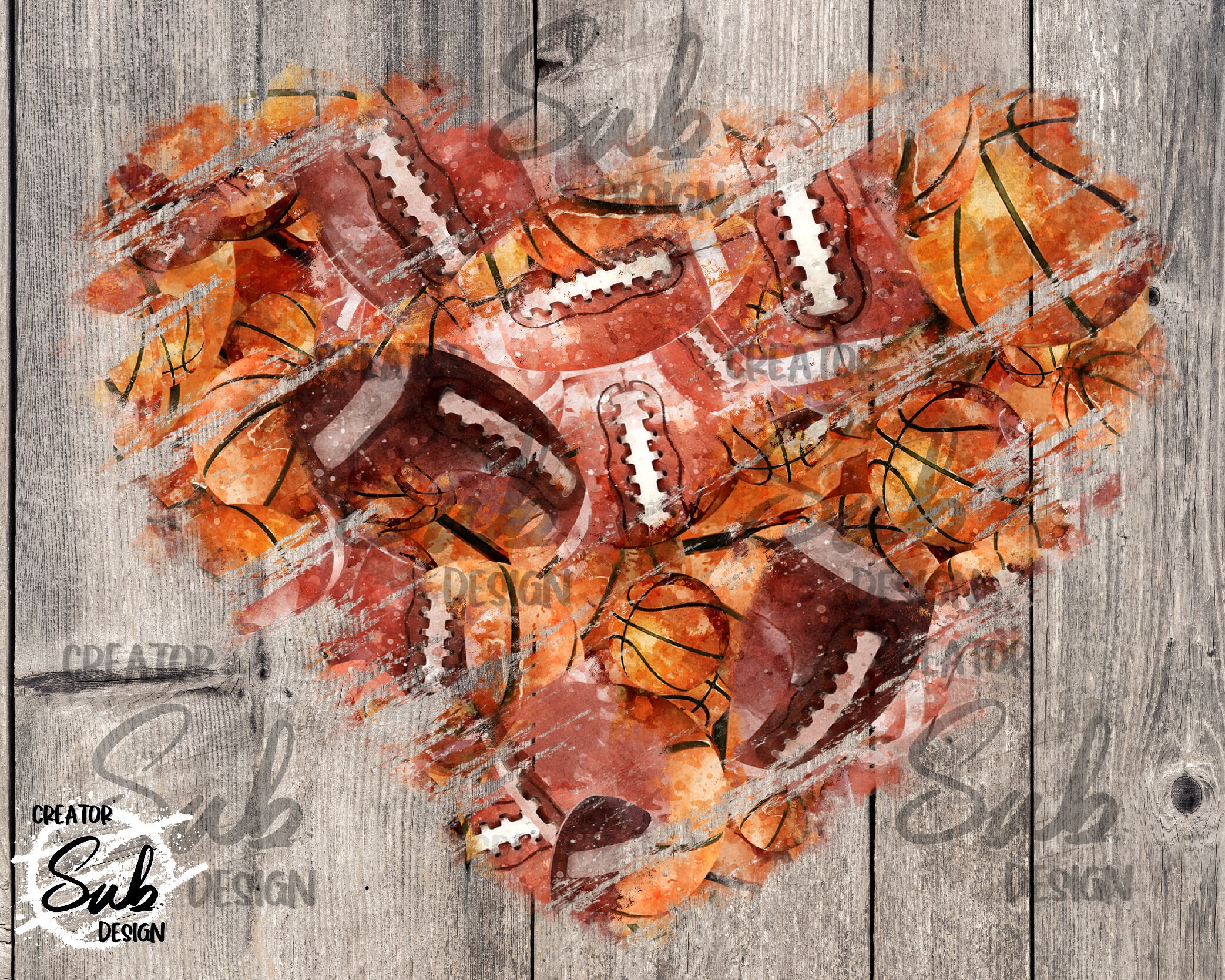 Basketball Football Png Print Distressed Football Background - Etsy