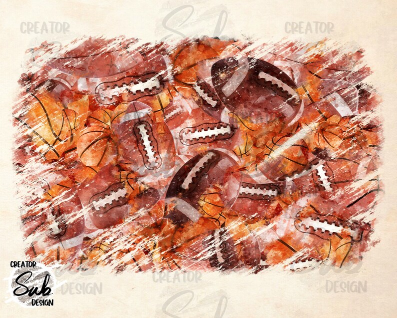 Basketball Football Png Print Distressed Football Background - Etsy