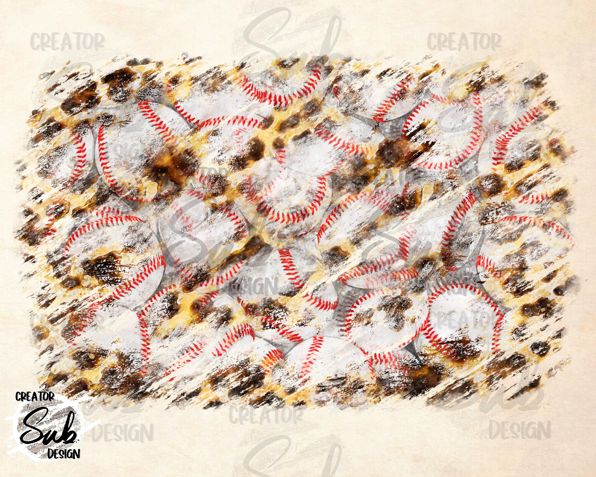 Baseball Cheetah PNG Shirt Print Template Distressed Leopard - Etsy