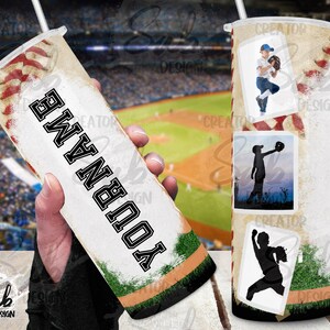 Baseball Pitcher PNG Tumbler, Sport Photo Frame Print Wrap, Gift for ...