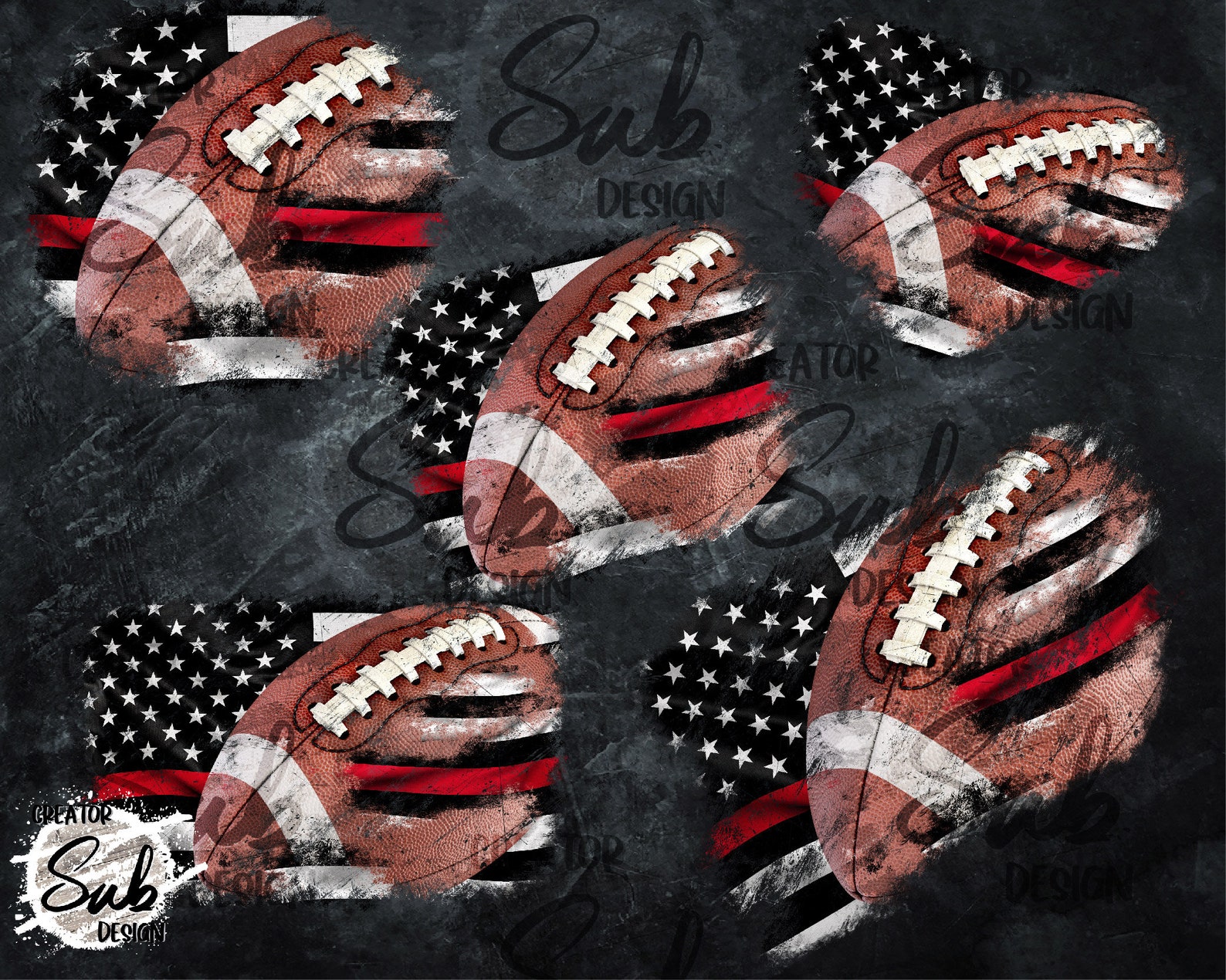 Football Firefighter Dad PNG Red Line Flag Design Football - Etsy