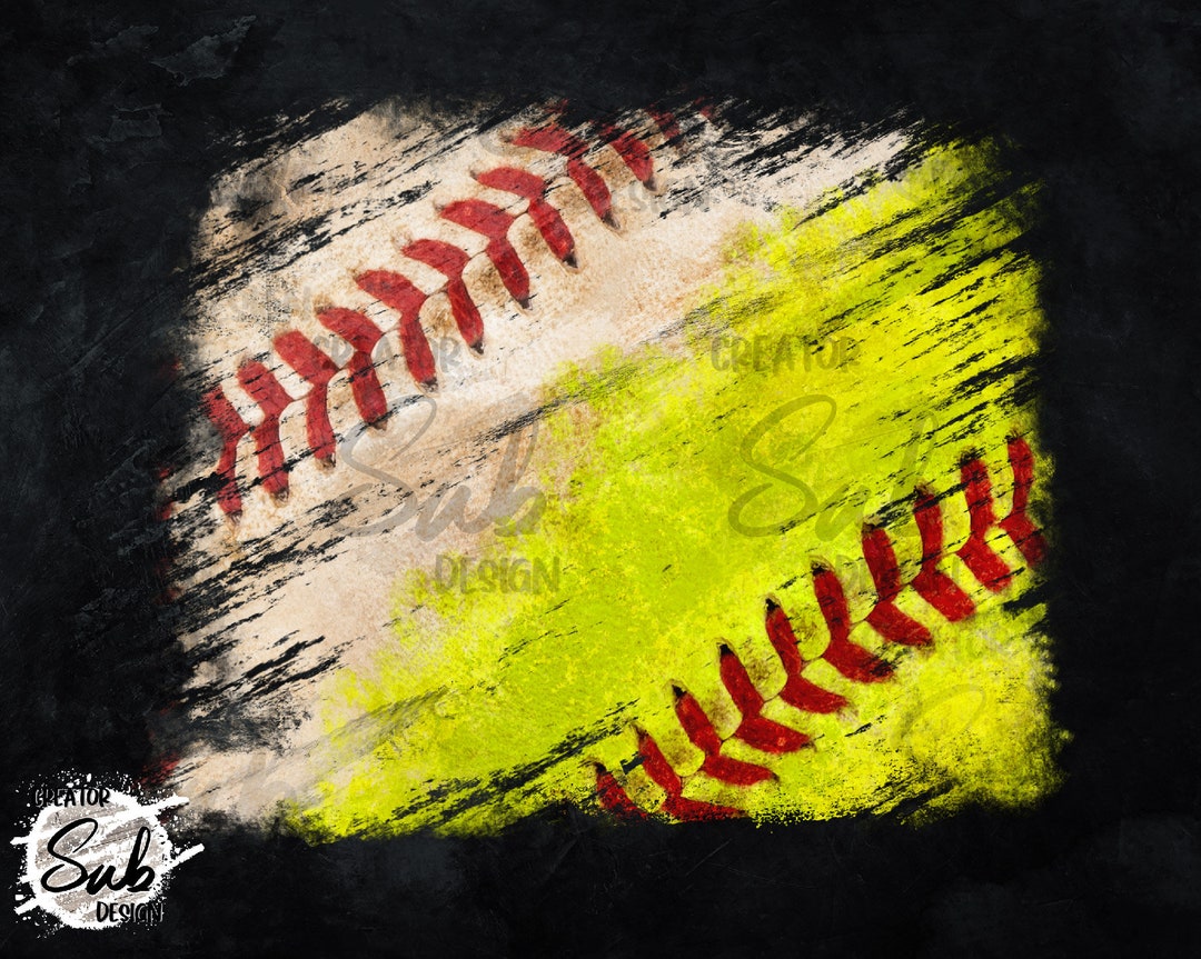 Baseball Softball Background, Distressed PNG Shirt Print, Distressed ...