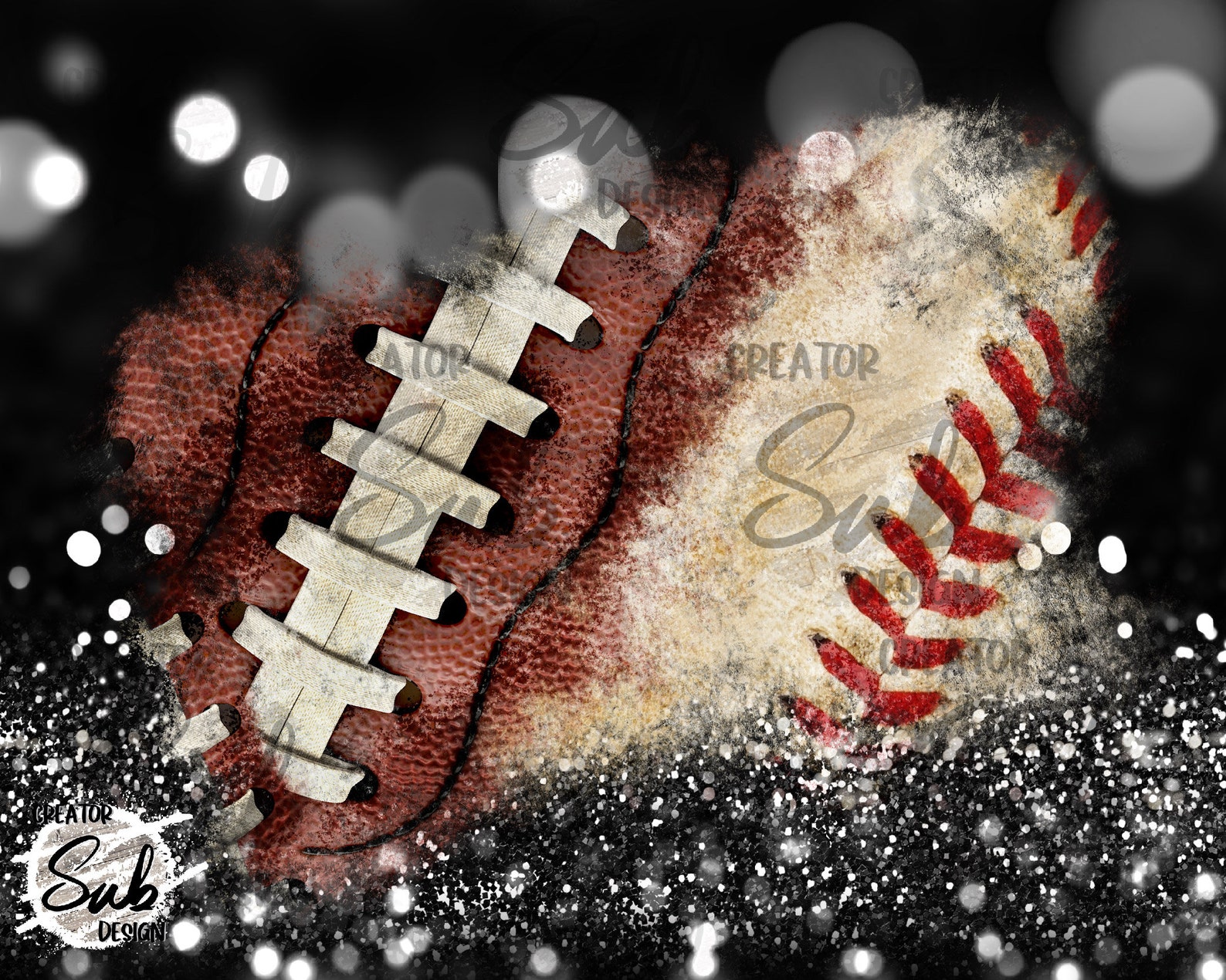Baseball and Football Png Background Distressed PNG Shirt - Etsy