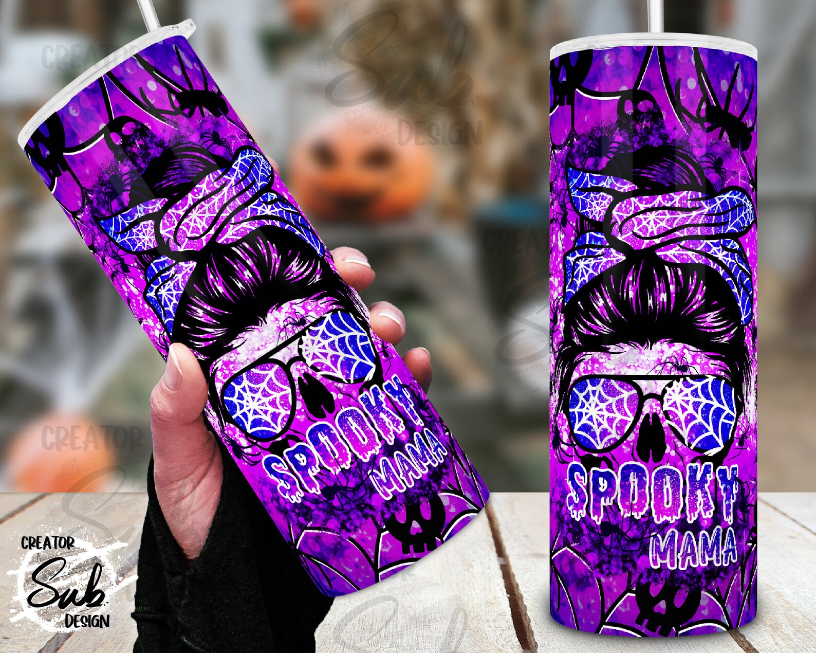 Halloween Spooky Mama PNG Spider Ghost Print Wrap Spider Web | Etsy