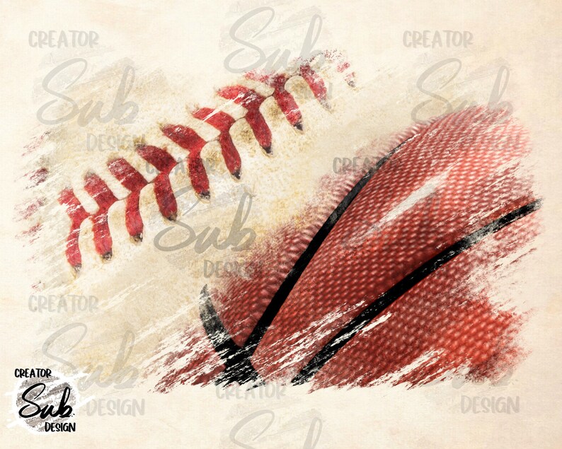 Baseball and Basketball Background PNG Dirty Sport PNG Shirt - Etsy