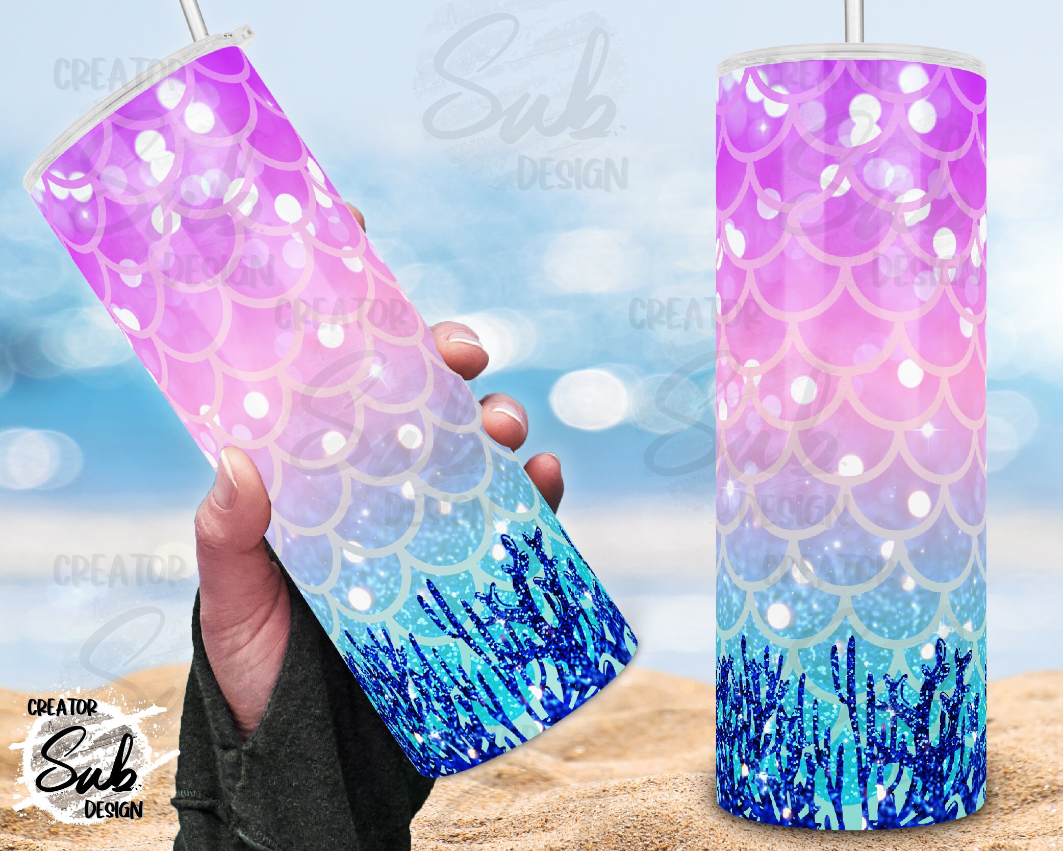 Mermaid Life Png Mermaid Messy Bun Tumbler Wrap Mermaid Girl - Etsy