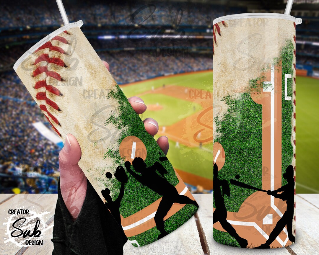 Baseball Boy PNG Sublimation Design, 20oz Skinny Tumbler Wrap, Baseball ...
