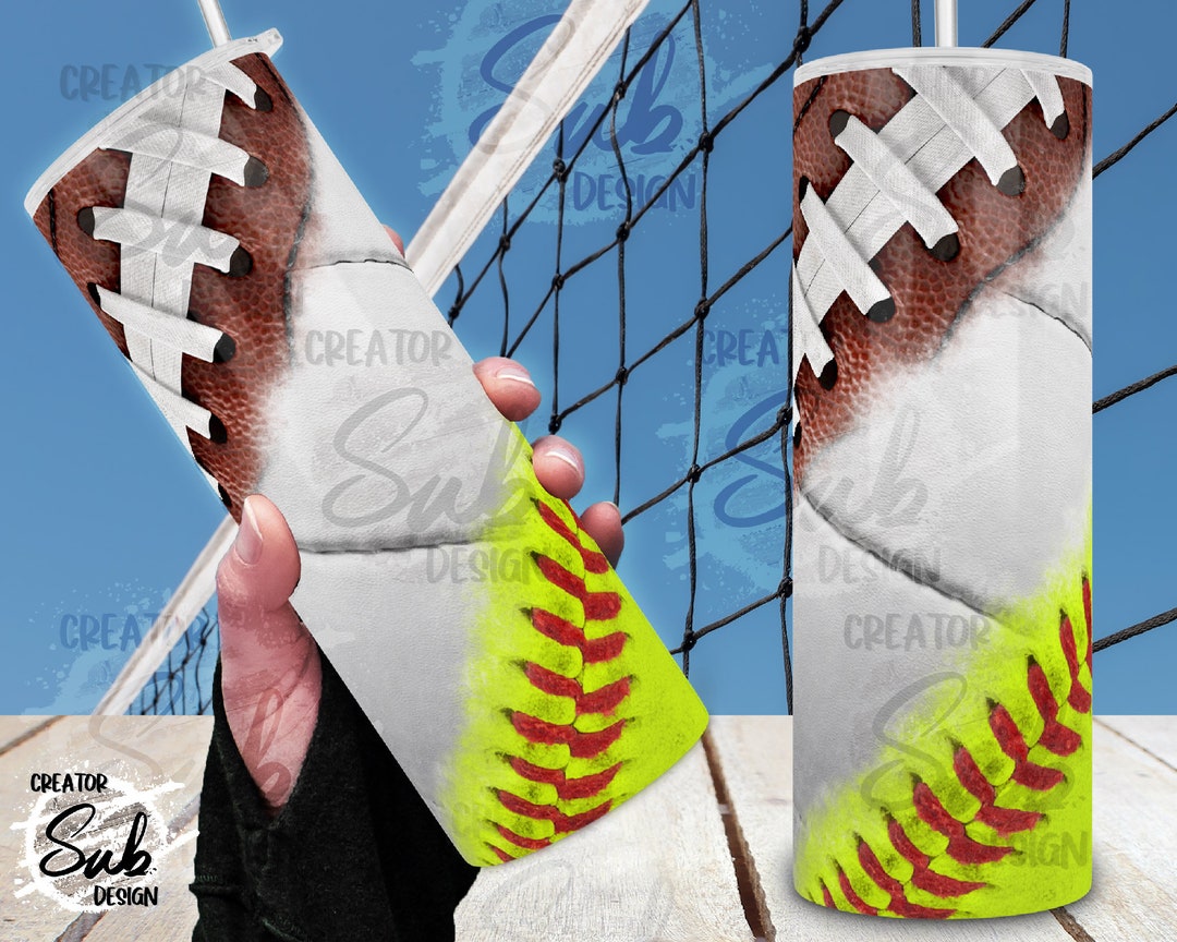 Softball and Football Print Wrap Mom of All Volleyball and - Etsy