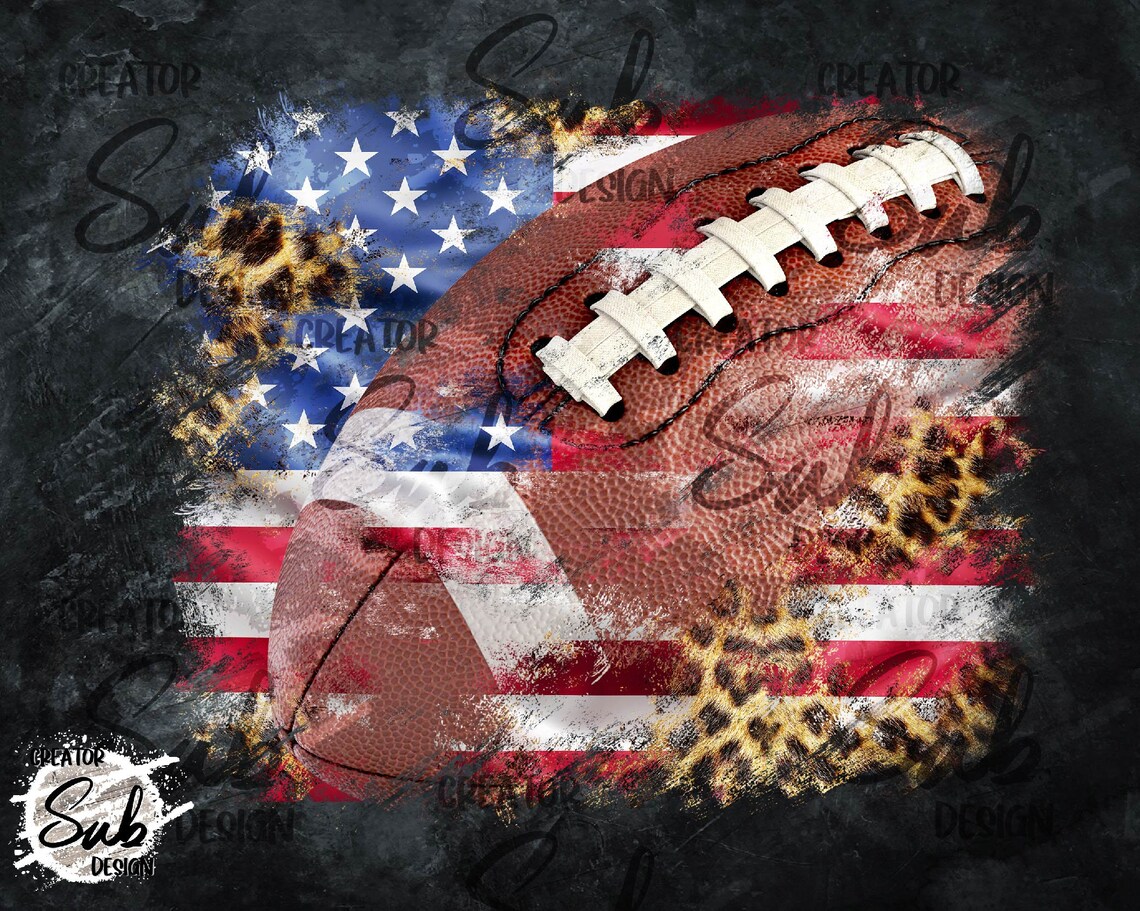 Football Leopard Png Background Patriotics Football Mom PNG - Etsy