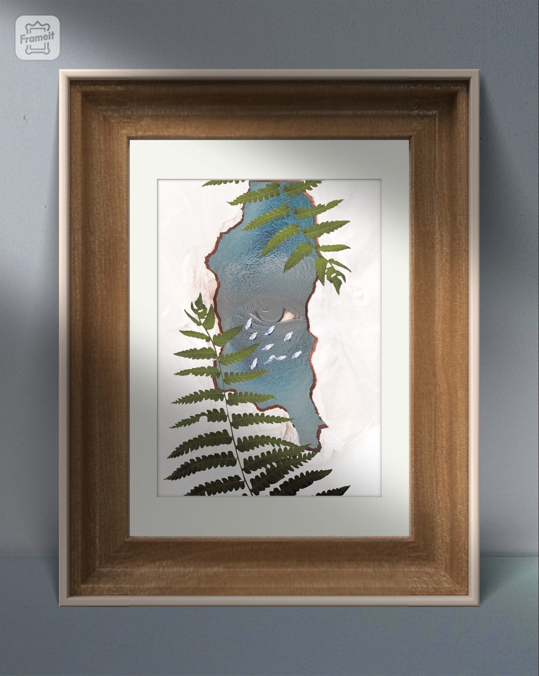 Lake Eye - Digital Collage, Graphic, Photo Collage, Graphic Design - Etsy