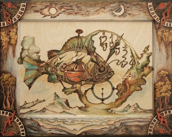 Fish Wood Burning - Etsy
