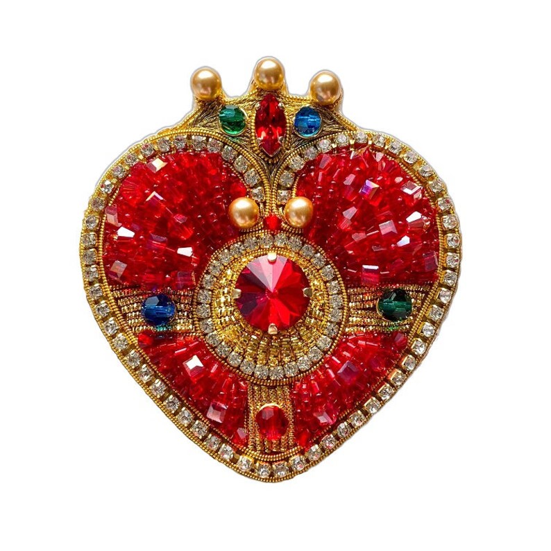 Sailor Moon Beaded Brooch Cosmic Heart Compact Transformation Brooch Handmade Brooch Pin Etsy