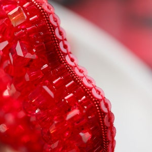 Lips Brooch Pin / Biting Lip Beaded Brooch / Women's Day Gift for Her ...