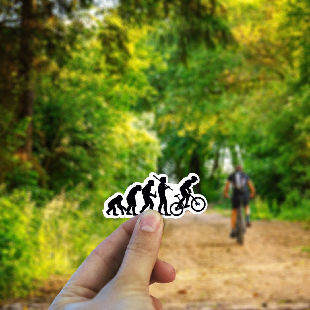 MTB Evolution Sticker Eco Friendly Birthday Gift Weatherproof MacBook ...