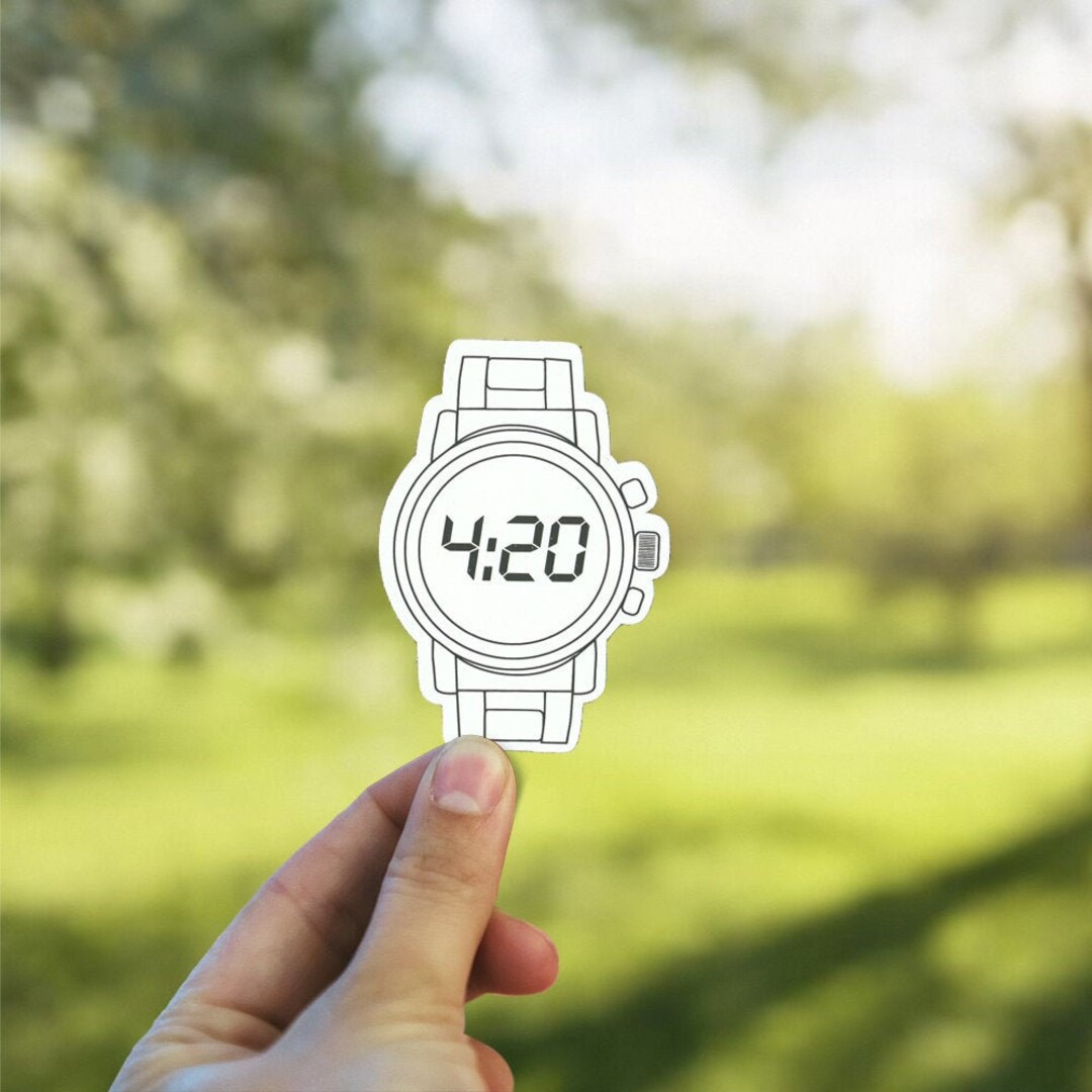 420 O Clock Sticker Gift for Stoners Eco Friendly Birthday - Etsy