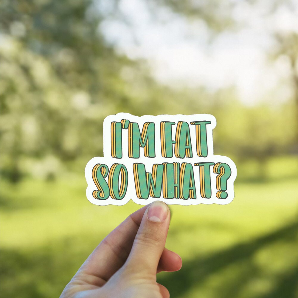 I Am Fat so What Sticker Eco Friendly Birthday Gift - Etsy