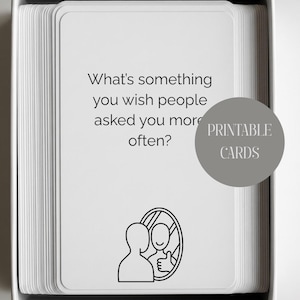 Mindful Conversation Cards – 50 Printable Prompts for Reflection, Self ...