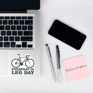 Everyday is Leg Day Sticker Gift for Cycling Fans Eco - Etsy
