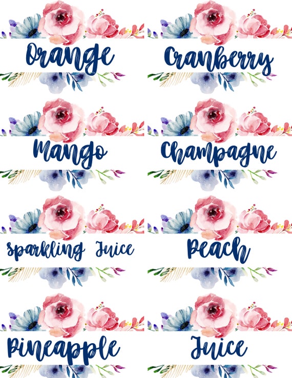 Mimosa Bar Baby Shower Labels. Momosa Bar Signs Juice Signs | Etsy