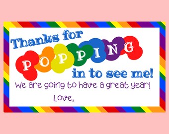 Back to School Gift Tags Meet the Teacher Open House Easy Gifts for ...