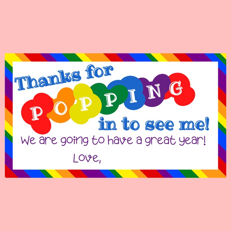 Meet the Teacher Gift for Students, Student Gift, Open House Gift ...