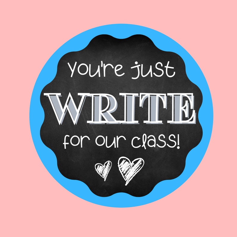 Just WRITE for Our Class Pencil Student Gift, Back to School Gift From ...