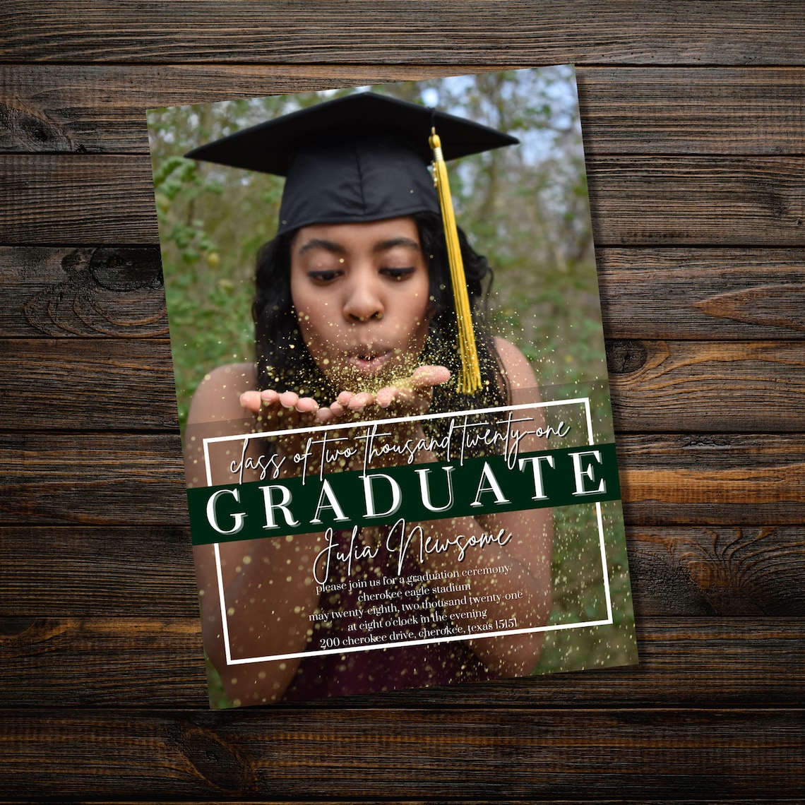 Customizable Graduation Invitations, Modern Graduation Invitation ...
