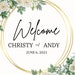 Natural Wedding Welcome Sign Cream and Green Wedding Welcome - Etsy