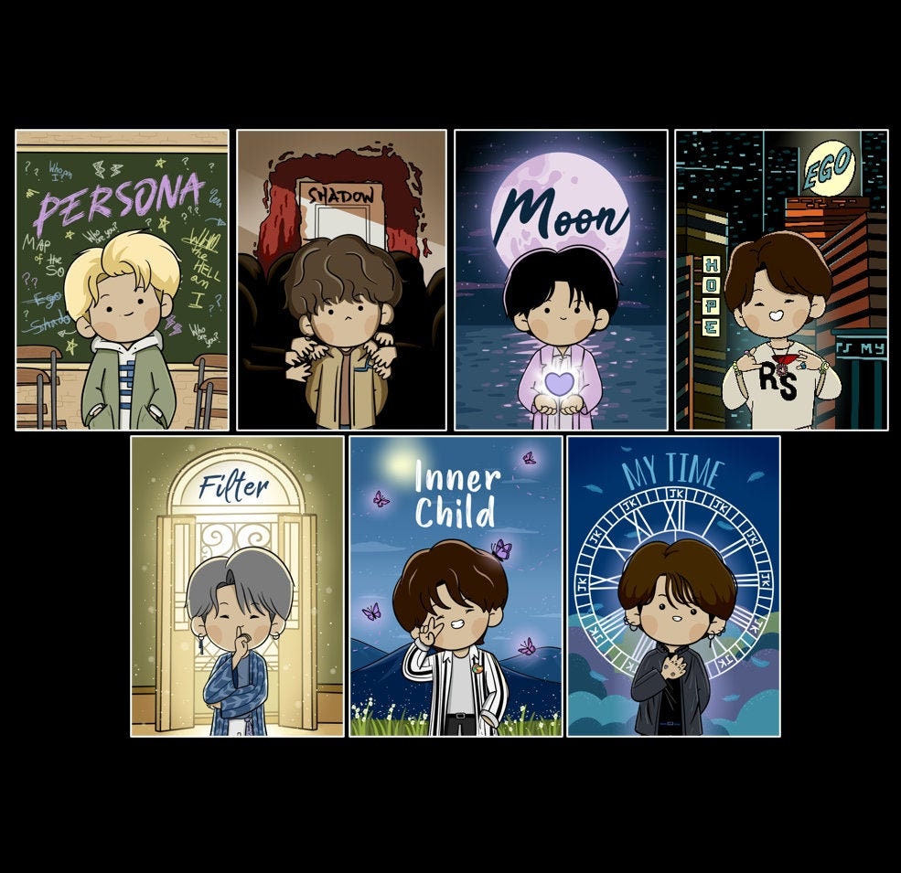 Art & Collectibles Prints BTS Map of the Seoul Art Print Series Digital ...