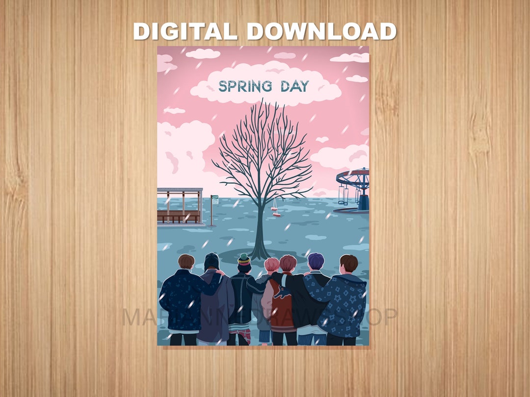 Bts Spring Day DIGITAL DOWNLOAD Print - Etsy