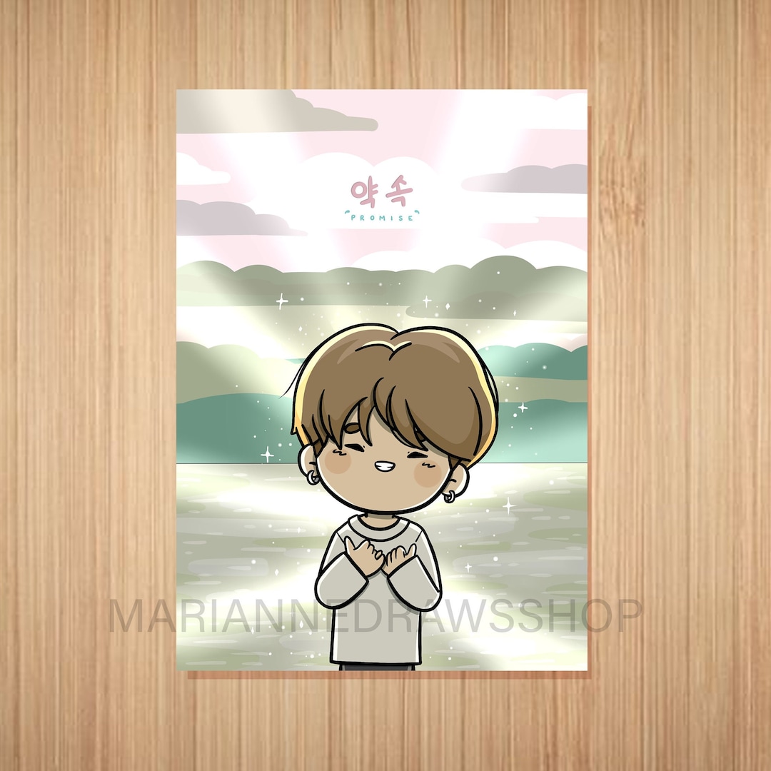 Bts Jimin Promise Print A5 - Etsy