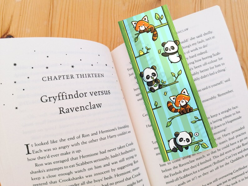 Cute Panda Bookmark / Kawaii Panda / Kawaii Bookmark - Etsy