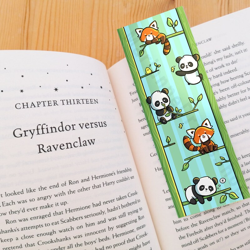 Panda Bookmark - Etsy