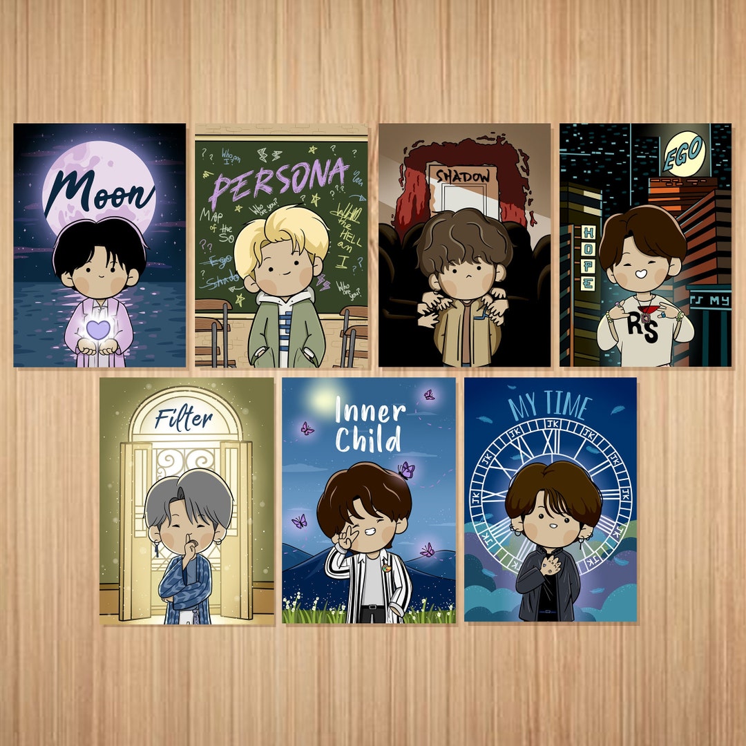 Mapa de bts del alma 7 impresiones en solitario A5 - Etsy España