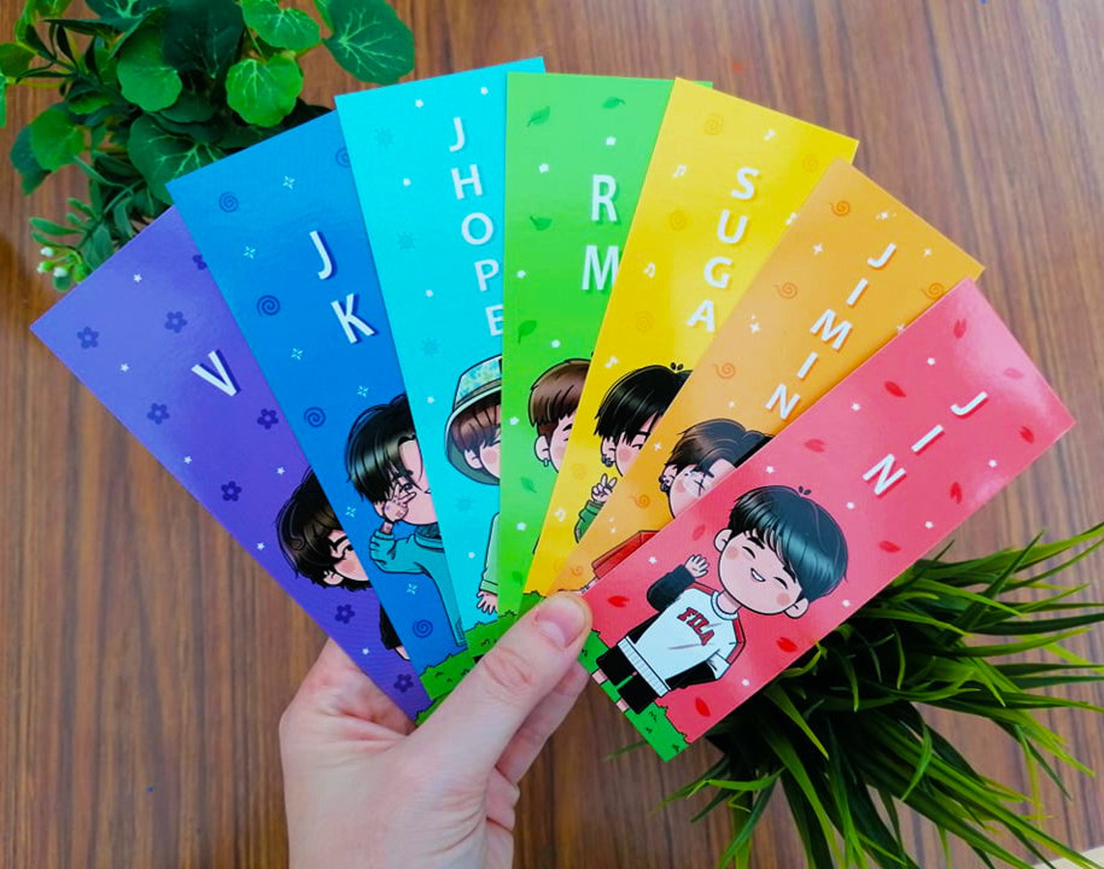 Bts Bookmarks / Rm / Jin / Suga / Jhope / Jimin / V / Jk - Etsy
