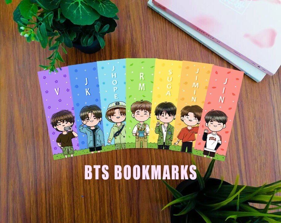 BTS Bookmarks / RM / Jin / Suga / Jhope / Jimin / V / JK - Etsy Canada