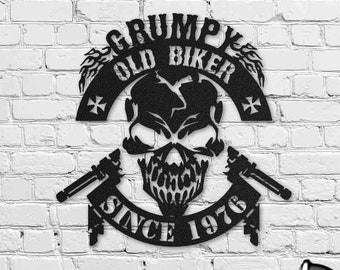 PERSONALIZED Metal Wall Art Sign Motorbike Rider Gifts | Etsy