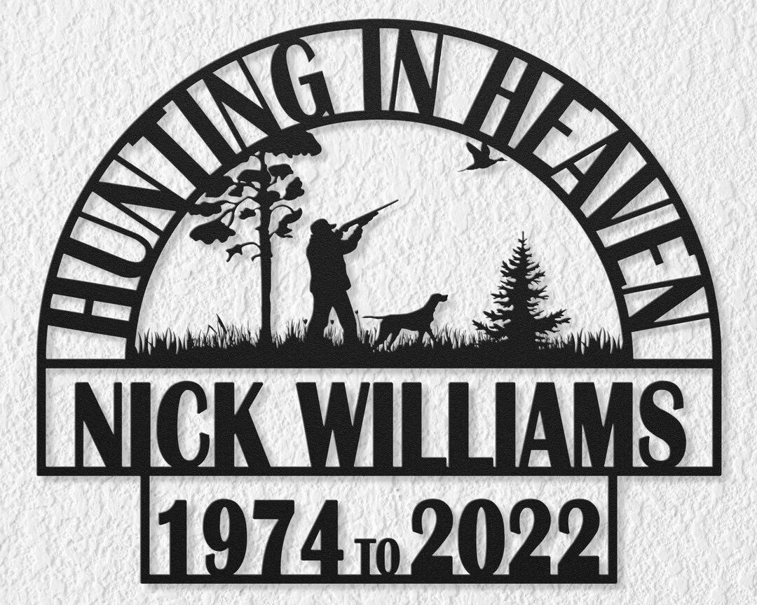 Hunting Memorial Gift, Dad Remembrance Gift, Loss of Father Grave ...